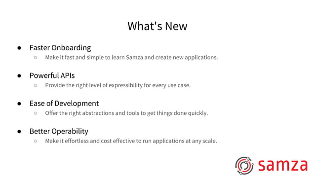 Apache Samza 1.0 - What's New, What's Next | PDF
