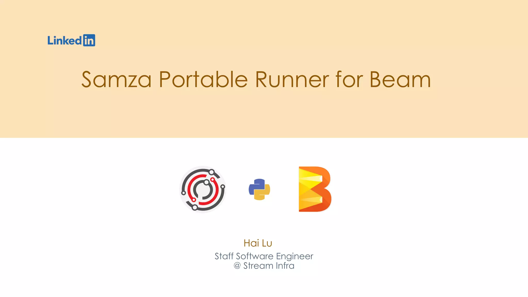 Samza portable runner for beam | PPT