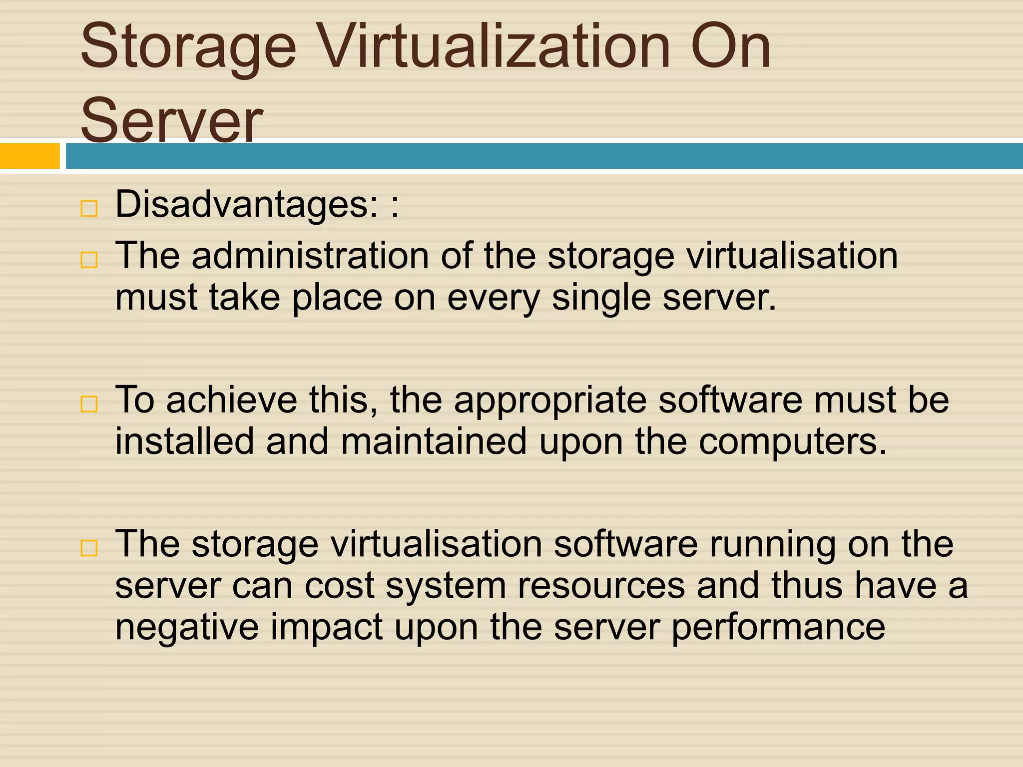Storage Virtualization | PPTX