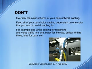 Network Cabling San Diego 877-728-8352 | PPT | Computer Networking ...