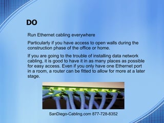 Network Cabling San Diego 877-728-8352 | PPT | Computer Networking ...