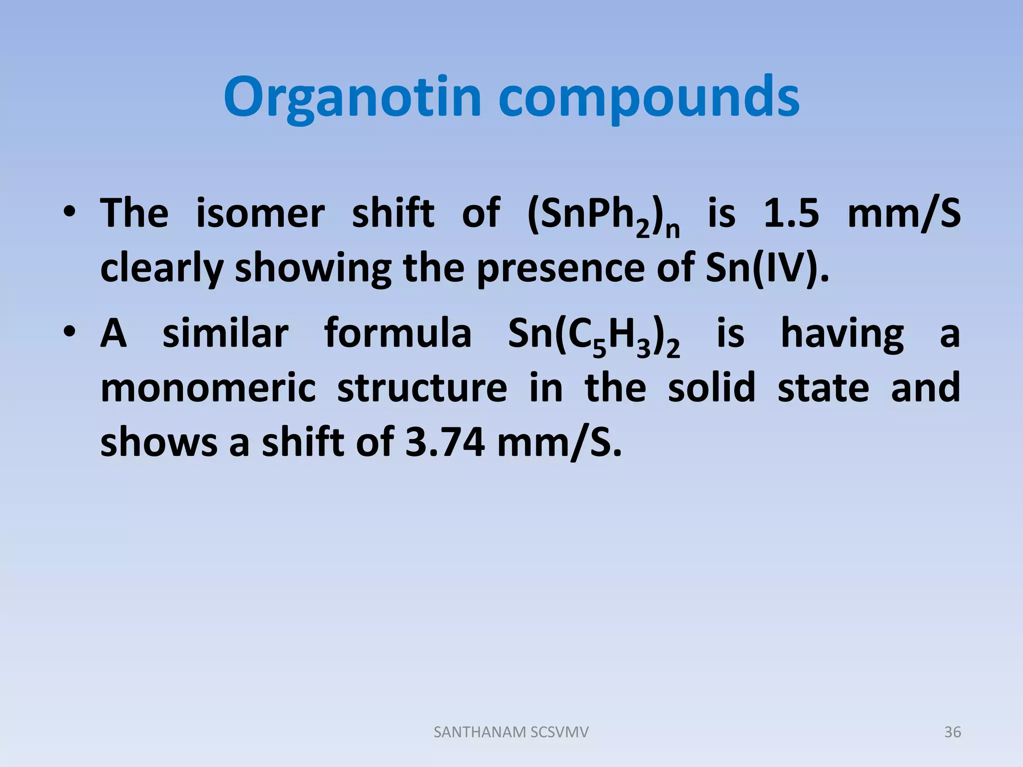 Mossbauer spectroscopy - Principles and applications | PPSX
