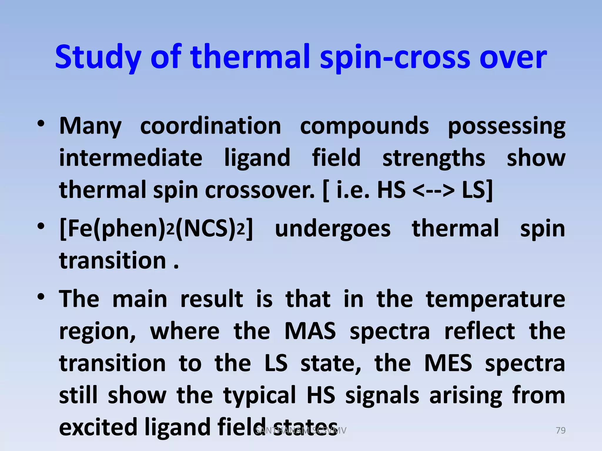 Mossbauer spectroscopy - Principles and applications | PPSX