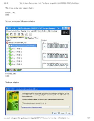 San 101 basics of administrating a san | PDF