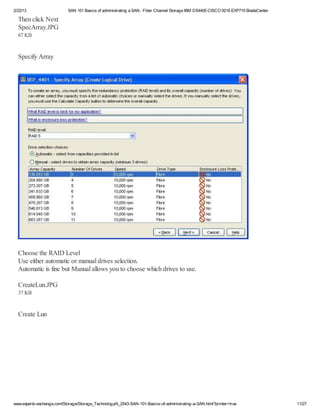 San 101 basics of administrating a san | PDF