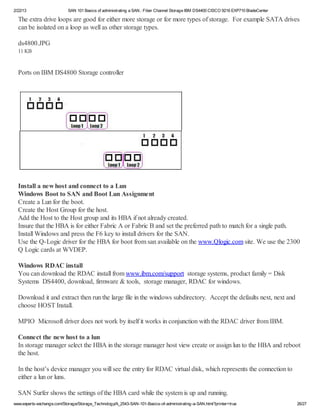 San 101 basics of administrating a san | PDF