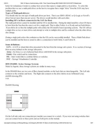 San 101 basics of administrating a san | PDF