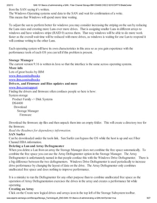 San 101 basics of administrating a san | PDF