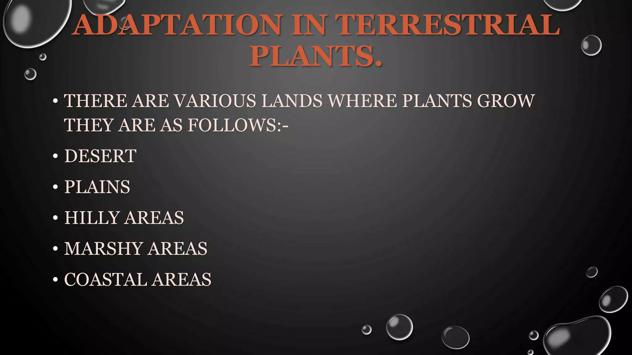 Adaptation in Plants | PPTX