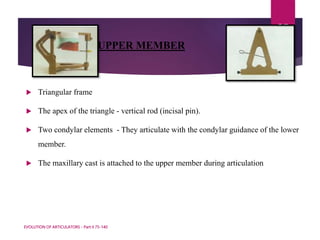 Articulators- Prosthodontics and crown and bridge | PPTX