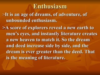 THE AGE OF RENAISSANCE | PPT