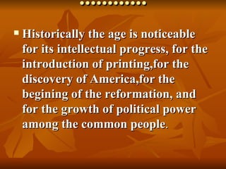 THE AGE OF RENAISSANCE | PPT