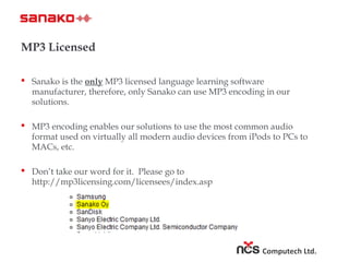 Sanako study1200-v.-7.10-product-presentation | POT