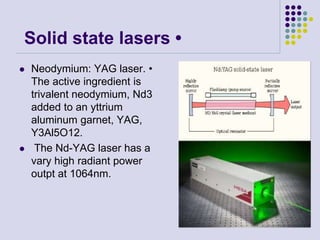 lasers SOLID STATE LASERS . | PPTX
