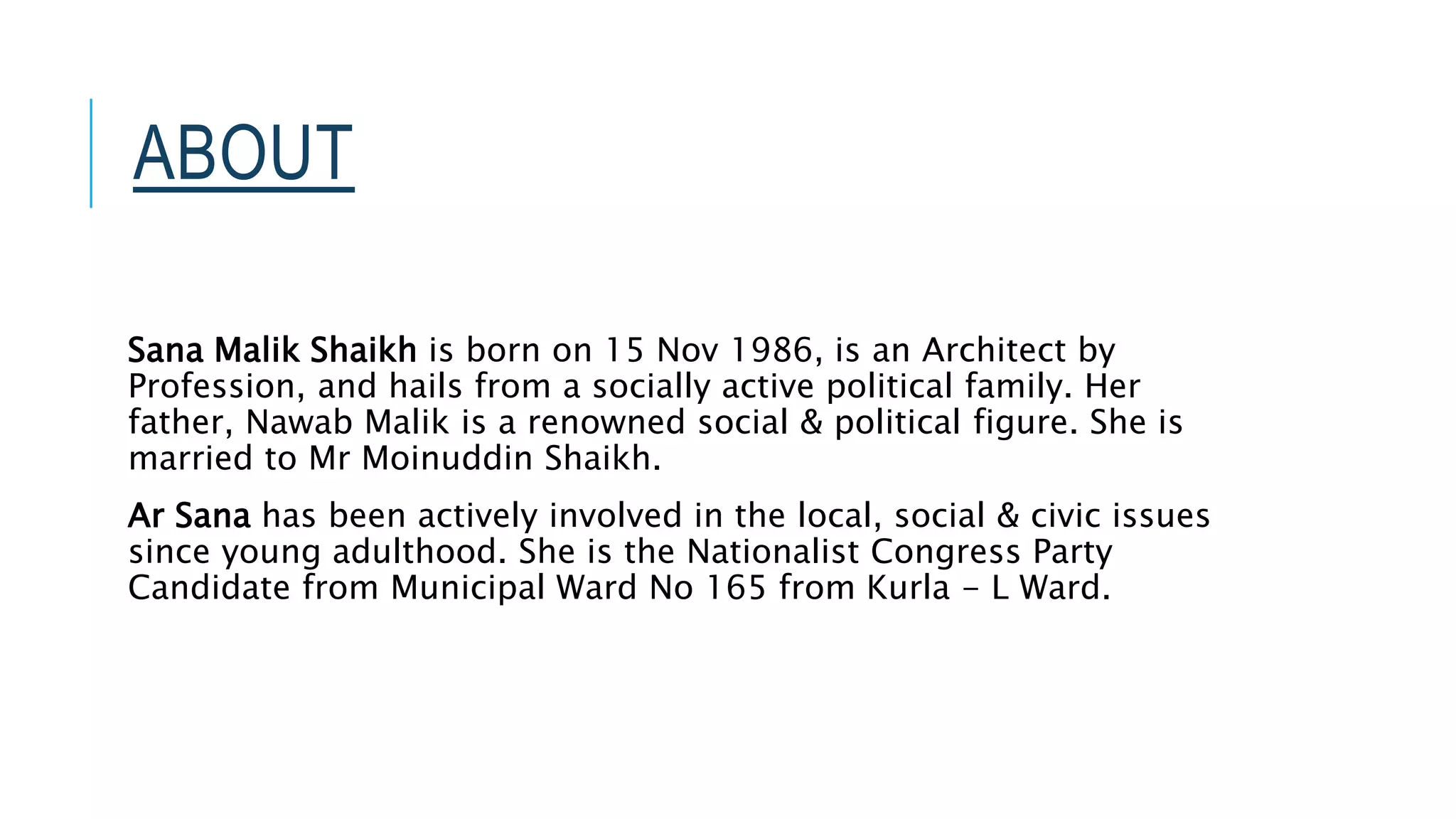 Sana nawab malik | PPTX