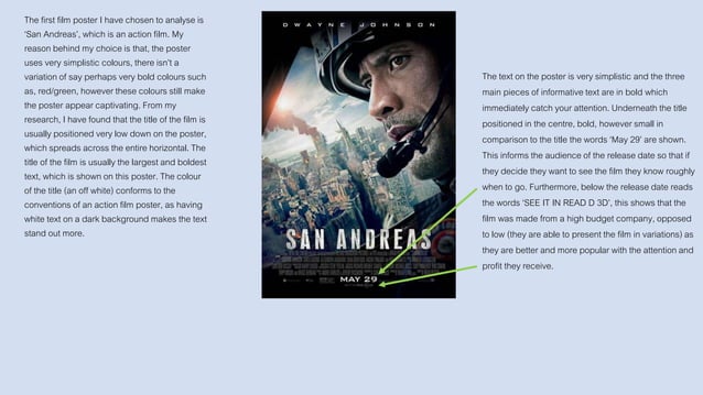 San Andreas Film Poster Analysis | PPT
