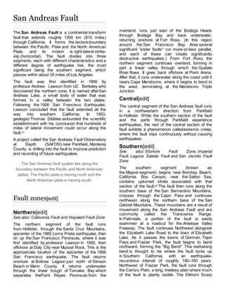 San andreas Fault | DOCX