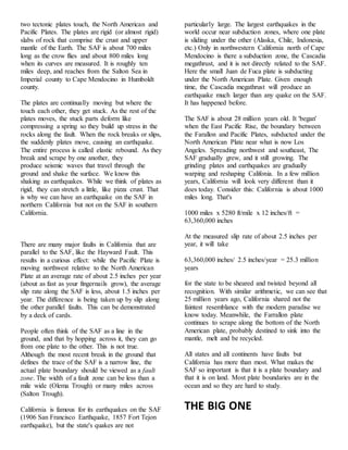 San andreas Fault | DOCX | Geography | Science