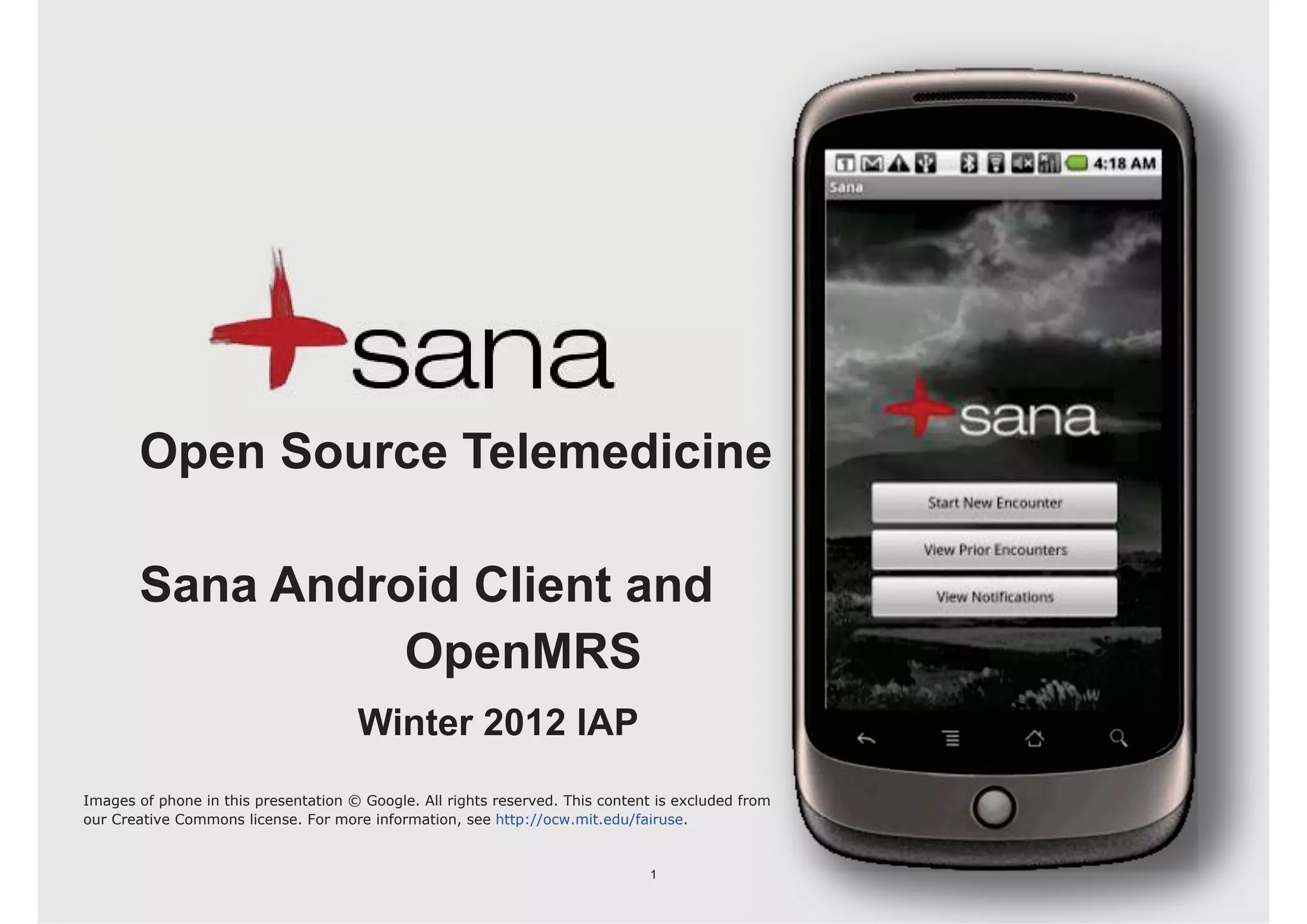 SANA-MIT Open Source Apps | PPT