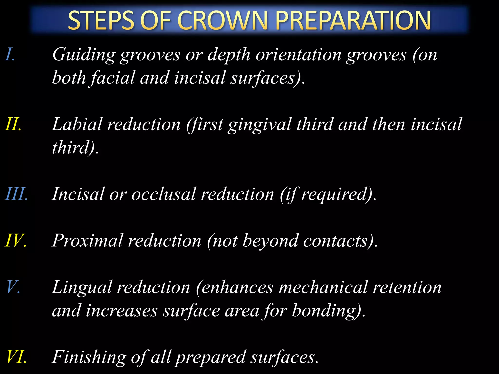 Different gingival finish lines (margins) of crowns and bridges | PPTX