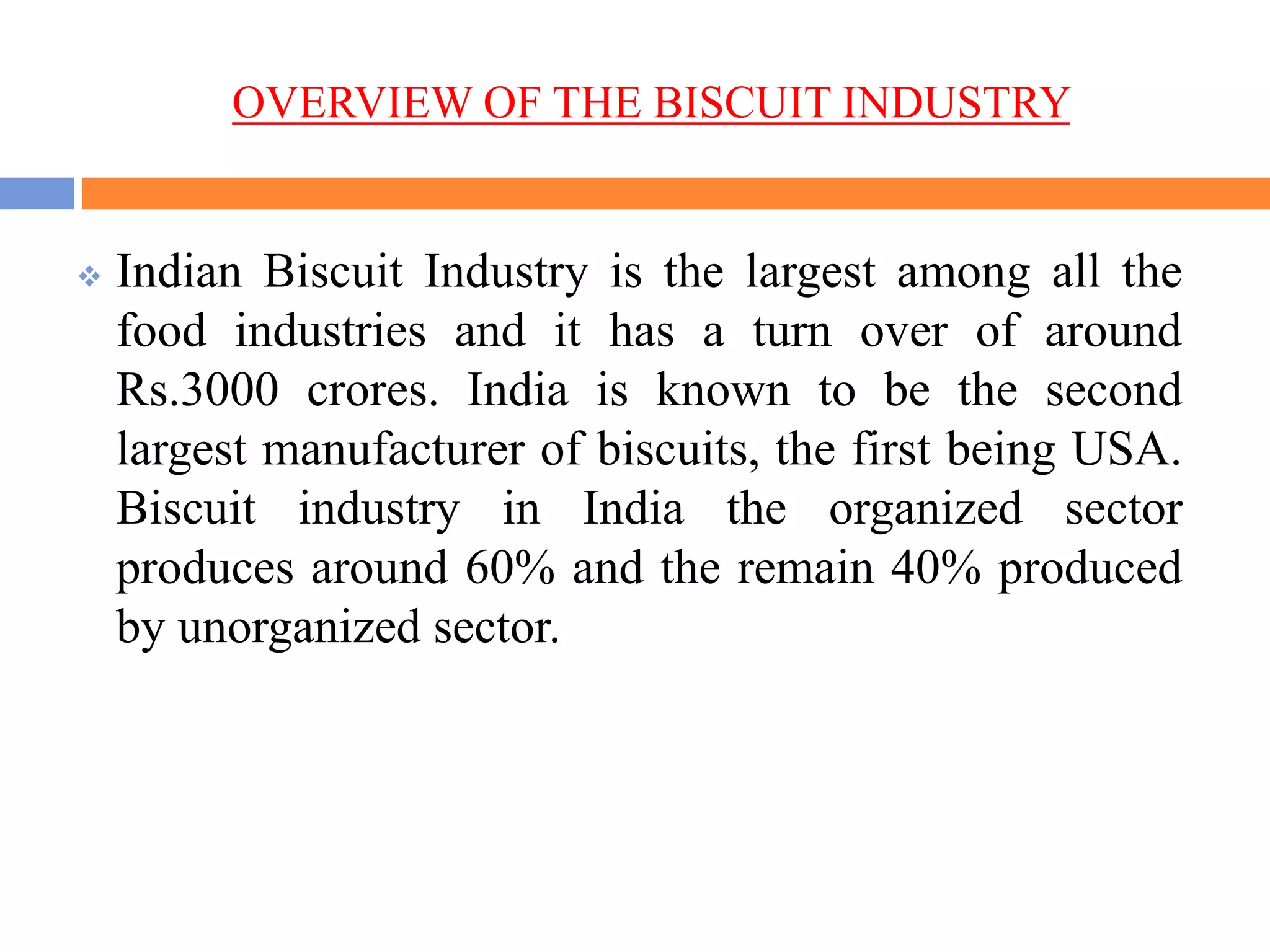 Biscuit industry in india | PPTX