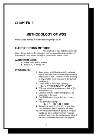 WATER DISTRIBUTION SYSTEM DESIGN REPORT UET LAHORE by envian | DOC