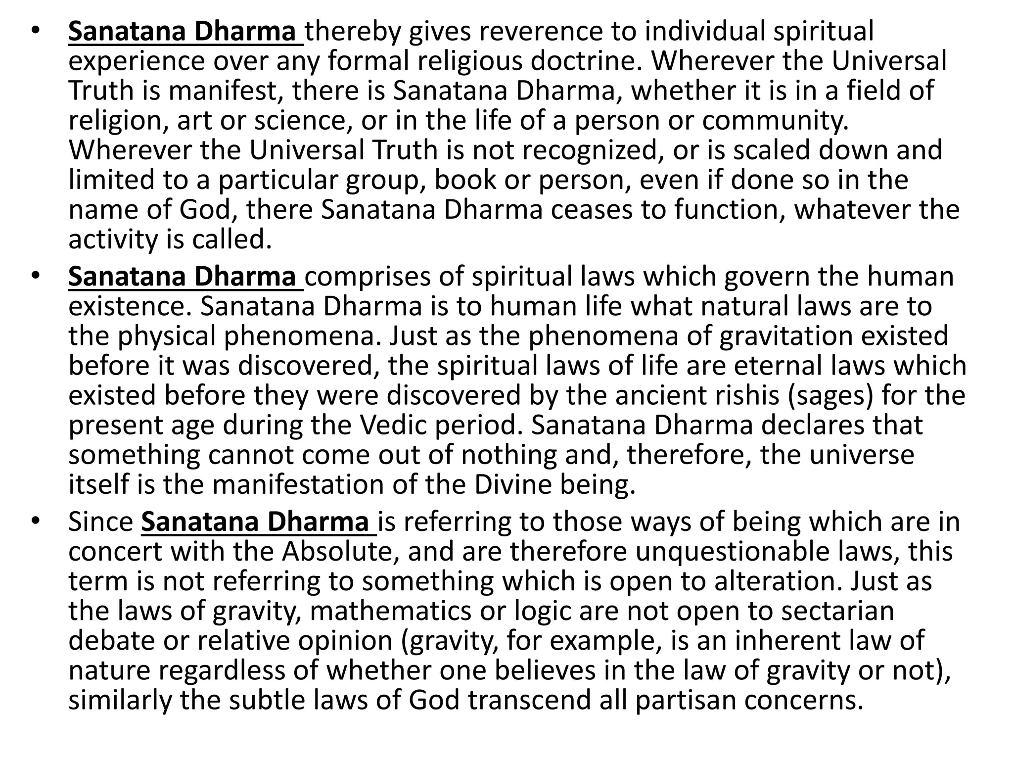 Sanatan_Dharma_is_Humanity.pptx | Hinduism | Religion & Spirituality