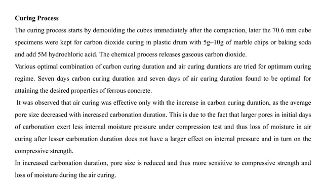 Ferrock Concrete- Mechanism of Iron carbonation | PPTX | Geology | Science