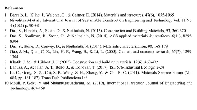 Ferrock Concrete- Mechanism of Iron carbonation | PPTX | Geology | Science
