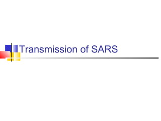 Severe Acute Respiratory Syndrome (SARS) Slide Share Health and ...