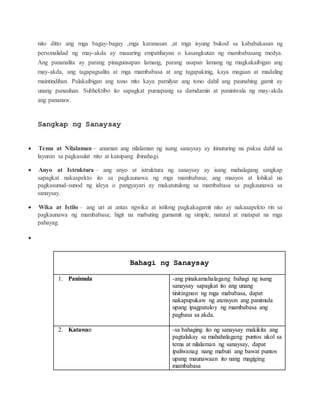 Sanaysay | DOCX