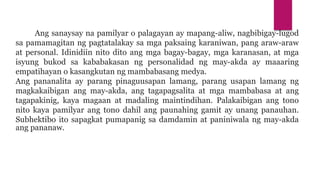 Sanaysay | PPTX