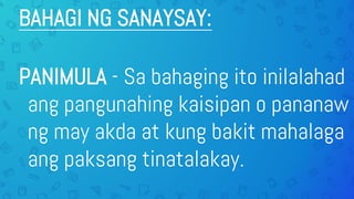 Ano ang sanaysay | PDF