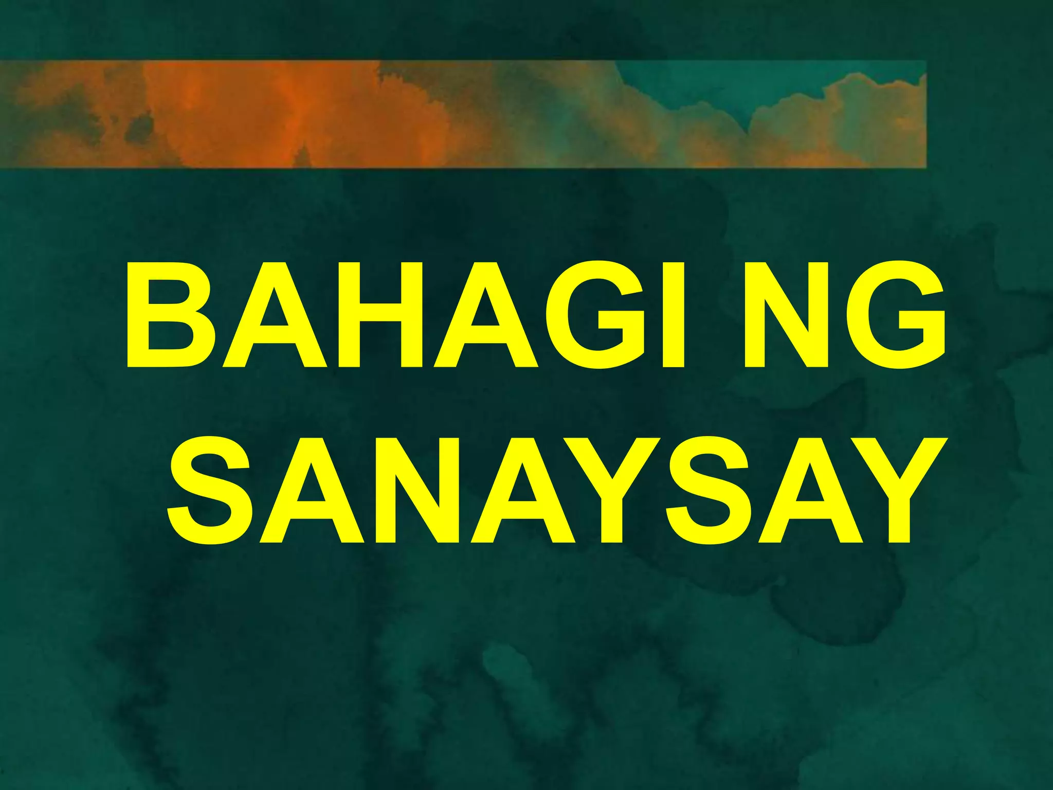 SANAYSAY.ppt