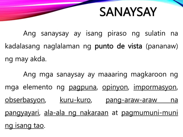 SANAYSAY.ppt