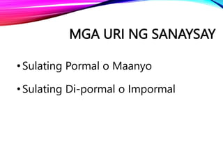 SANAYSAY.ppt