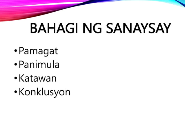 SANAYSAY.ppt