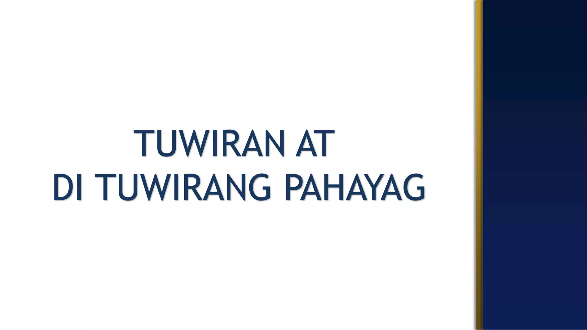 Sanaysay at Pahayag na Tuwiran at Di Tuwiran | PPTX