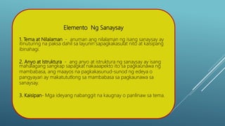 SANAYSAY | PPTX