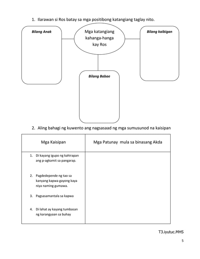 Sanaysay na mga guho | DOCX