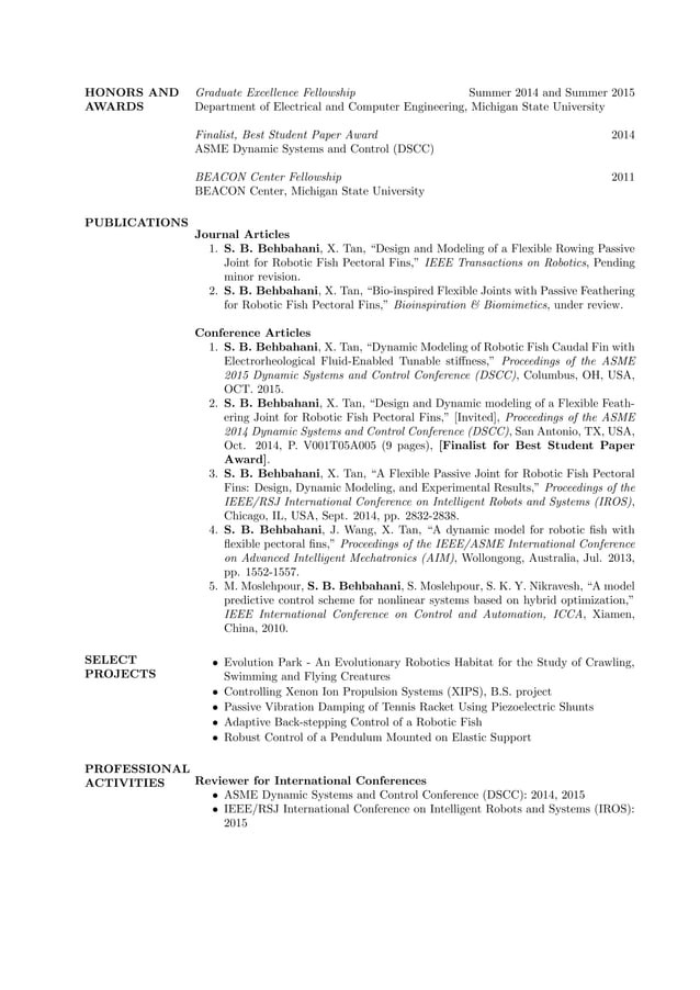 Resume | PDF | Robotics | Technology & Computing