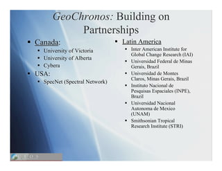 GeoChronos: A Platform for Earth Observation Scientists | PPT