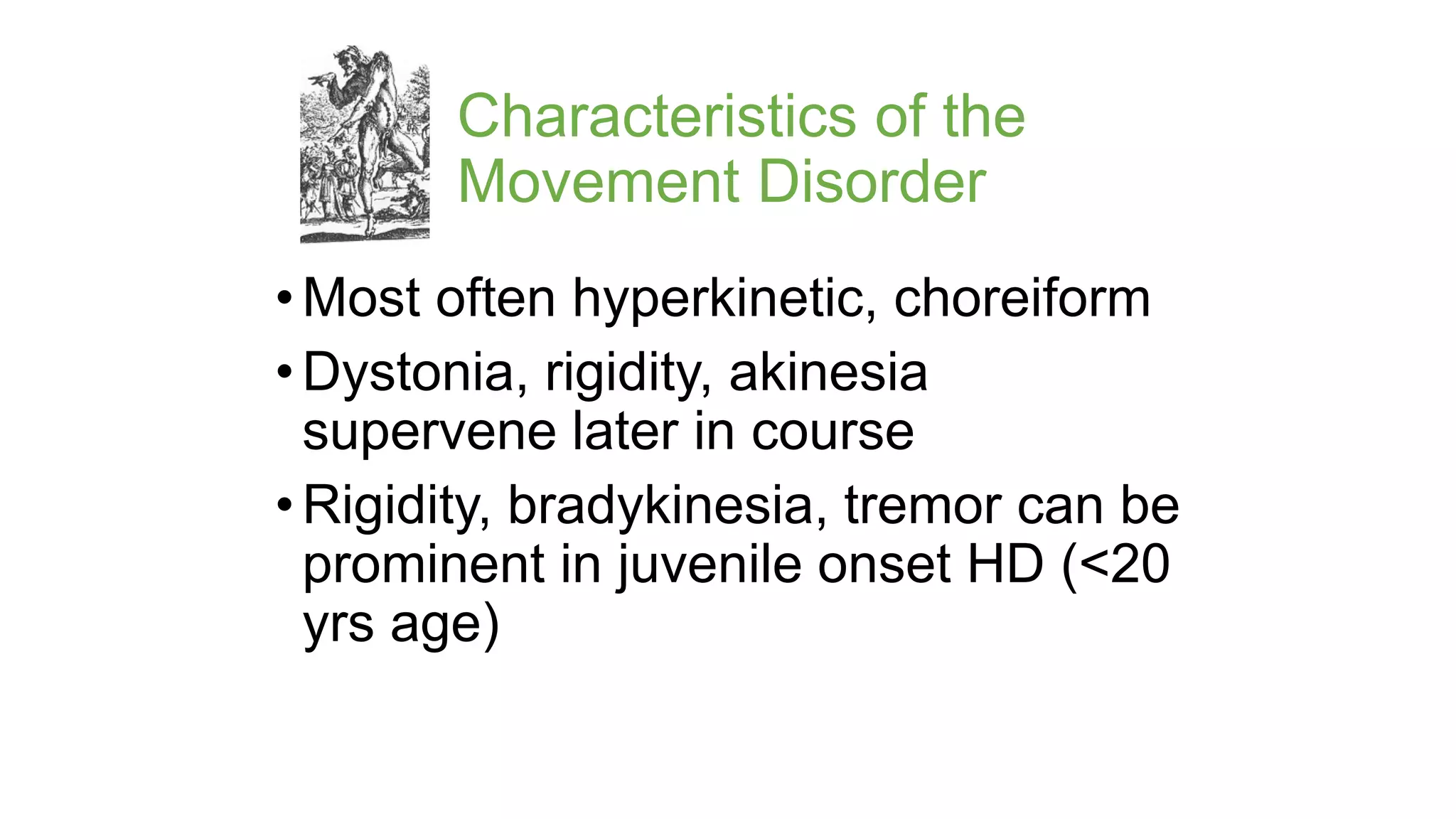 The Natural History and Clinical Progression of Huntington’s Disease in ...