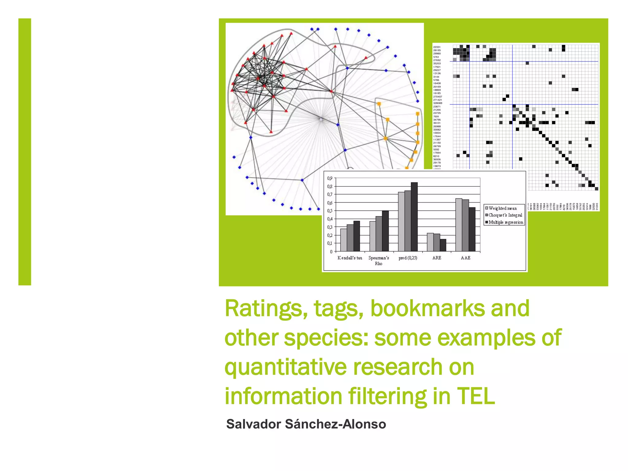 Ratings, tags, bookmarks and other species: some examples of ...