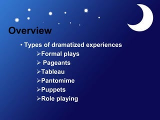 Educational Tecnology 1: Dramatized Experiences | PPT