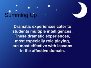Educational Tecnology 1: Dramatized Experiences | PPTX