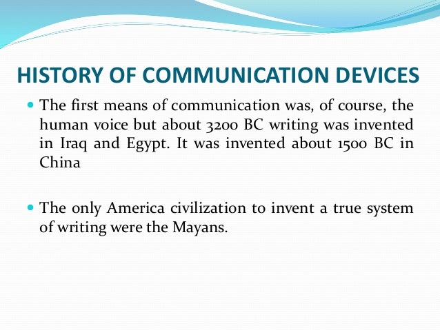 communication devices