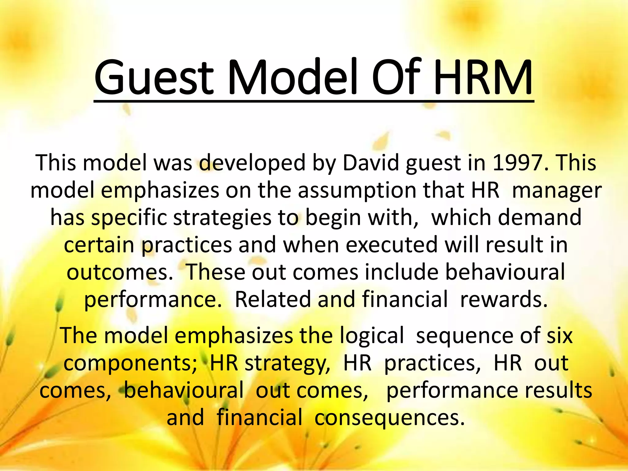 MODELS OF INTERNATIONAL HUMAN RESOURCE MANAGEMENT | PPTX