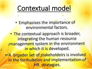 MODELS OF INTERNATIONAL HUMAN RESOURCE MANAGEMENT | PPTX
