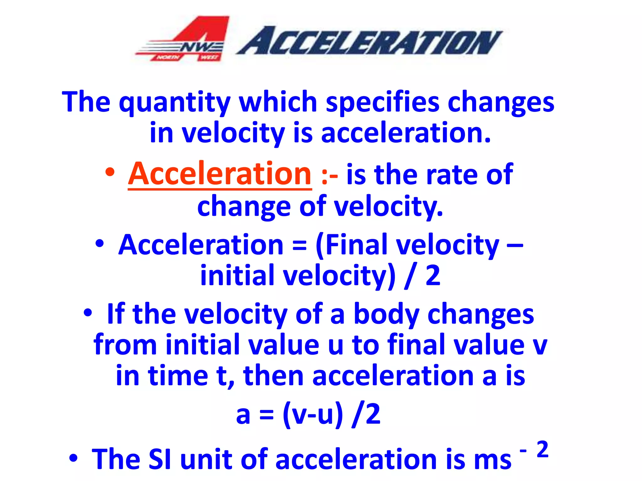 Motion for class 9th | PPTX